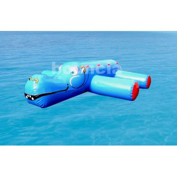 Quality 0.9mm PVC Tarpaulin Inflatable Water Obstacle Course For Pool for sale