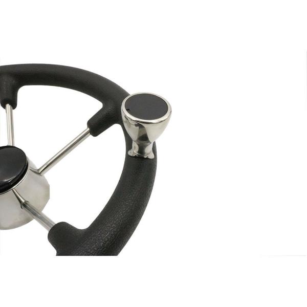 Quality ISO9001 13.5inches Shaft Marine Aluminum Boat Steering Wheels Red for sale