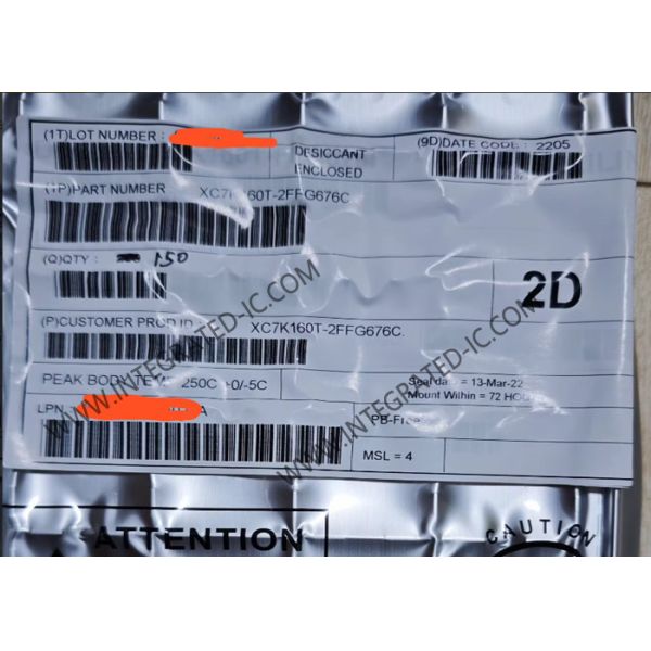 Quality Field Programmable Gate Array XC7K160T-2FFG676C 676BBGA	Integrated IC Surface Mount for sale