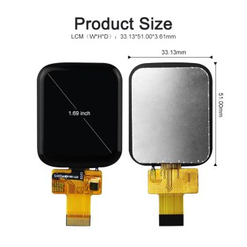 Quality Polcd 1.69 Inch 240x240 Ips Lcd ST7789V Small Lcd Touch Screen 4 Line SPI for sale