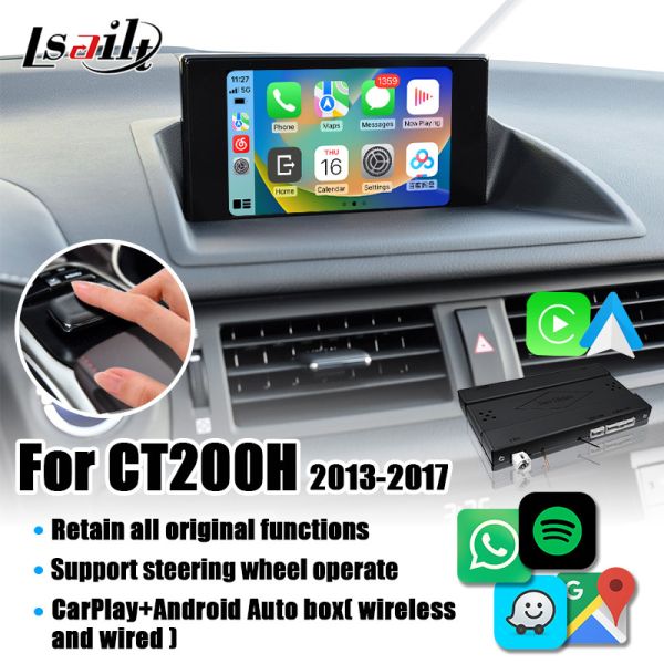 Quality Lsailt Wireless CarPlay Module for Lexus CT200 2013-2022 with Android Auto, for sale