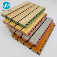 Quality Grooved Wooden Acoustic Wall Cladding For Auditorium for sale