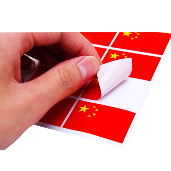Quality Red Five Pointed Star Red Flag Sticker For Advertising Decoration for sale