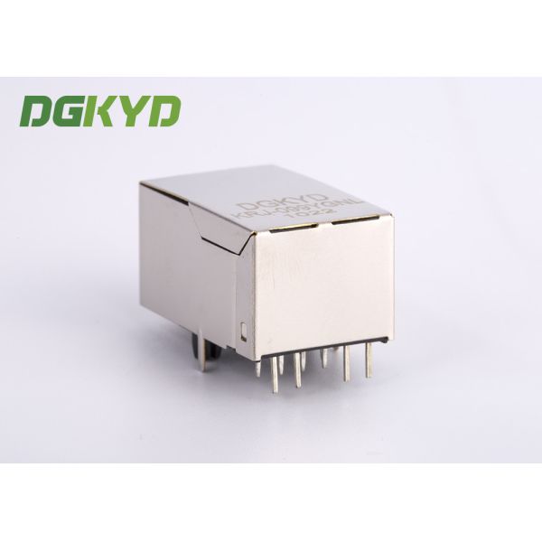 Quality 100BASE single port Tab up RJ45 PCB Connector with Transformer for network for sale