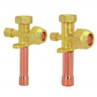 Quality Casting AC Service Valve Copper Brass, Welding Split Ac Valve 60mm for sale