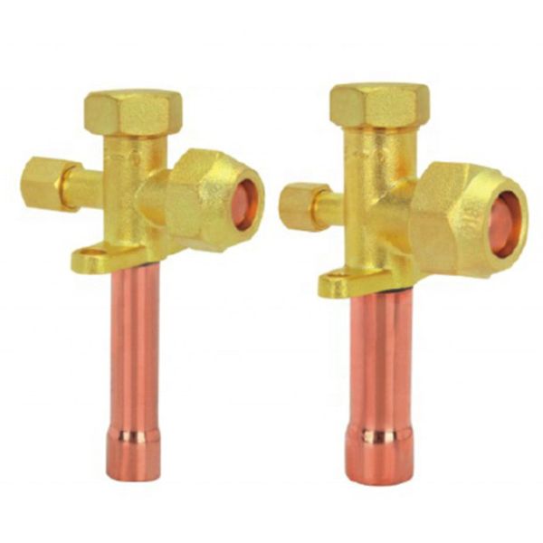 Quality Casting AC Service Valve Copper Brass, Welding Split Ac Valve 60mm for sale