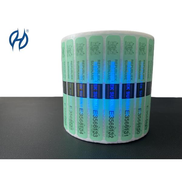 Quality Customized Tax Stamp with Adhesive Security for Secure Identification for sale