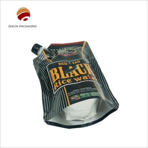 Quality Custom Logo Reusable Liquid Spout Pouch PET/OPP/AL Up To 10 Colors for sale