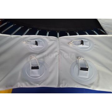 Quality PVC Tarpaulin Round Inflatable Water Trampoline Durable With Spring Structure for sale
