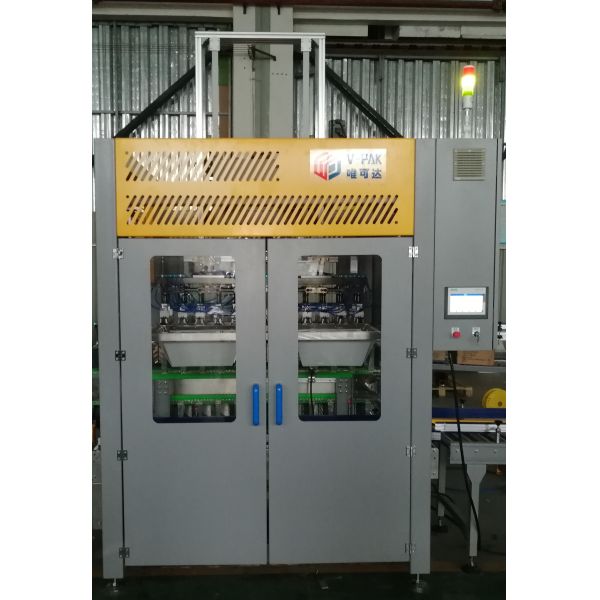 Quality Safety Protection Automatic Case Packer Machine With Suction Cups Gripper for sale