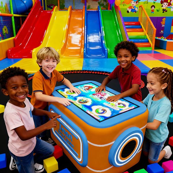 Quality Children's Interactive Touch Game Table with Multi-touch Screen and Educational for sale