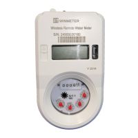 Quality Whit / Blue Wireless Remote Water Meter Automatic Meter Reading LXSW-A100 for sale