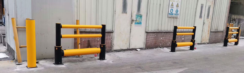 Flexible Pedestrian Barrier  Anti-Collision Guardrails Warehouse Safety Barrier Traffic Guardrails