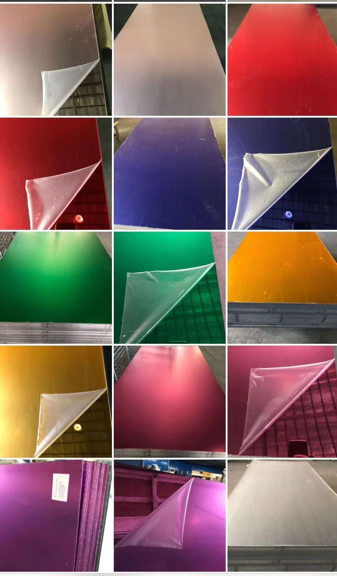 Blue Plexiglass Mirror Sheets 4x6 Foot Acrylic Panel Adhesive from ...