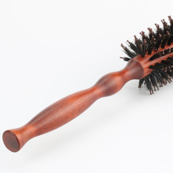Quality Natural Styling Anti Static Round Hair Curling Combs Set Of 3 With Wooden Handle for sale