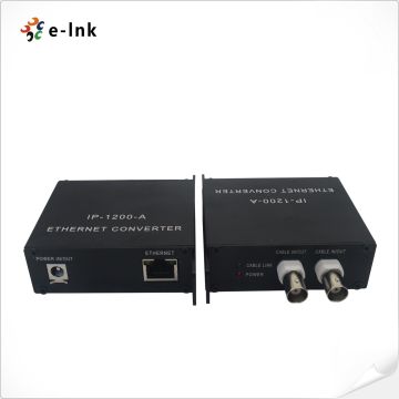 Quality 300m Ethernet Over Coax Converter 80Mbps TCP BNC With PoE Function for sale