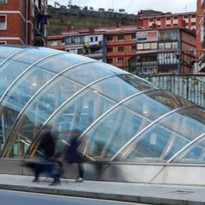 Quality Dark Blue Solar Controlled Low-E Insulating Glass Curved Glass Curtain Wall for sale
