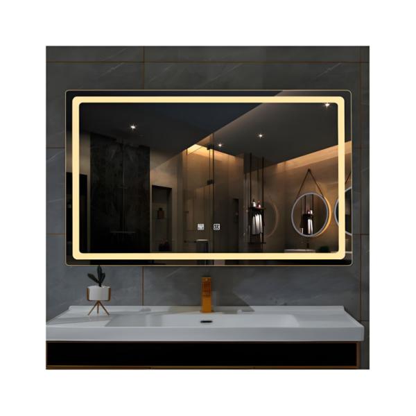 Quality Custom Size Magic Rectangle Shape Bathroom Cosmetic LED Light Mirror TV for sale
