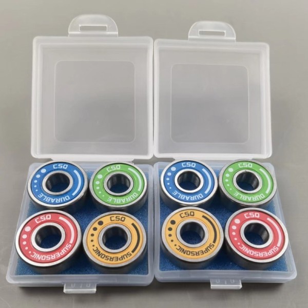 Quality 608 Hybrid Ceramic Bearing Silicon Nitride Si3N4 Colorful Rubber Seals for sale