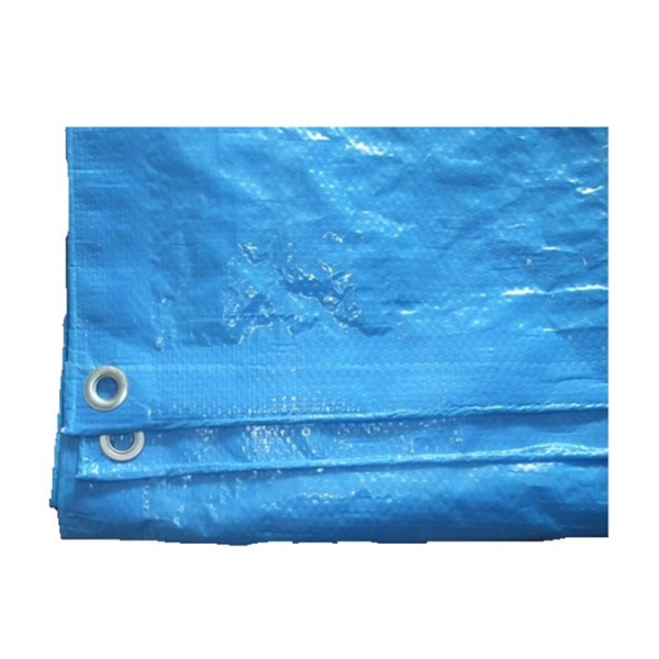 Quality Anti UV Multiple Use Tarpaulin Sheet Durable Blue Laminated Woven Fabric for sale