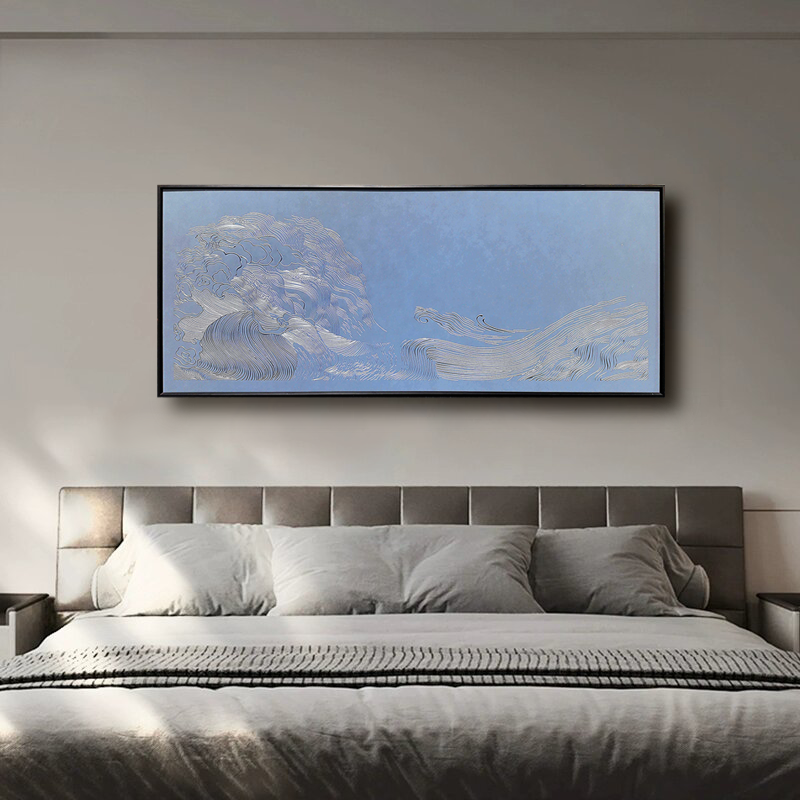 Quality Handmade Metallic Texture Oil Painting on Canvas for sale