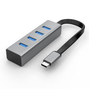 Quality Flexible USB C Adapter 4Ports USB TYPE-A 3.0 HUB USB C To Multiple USB A Hub for sale