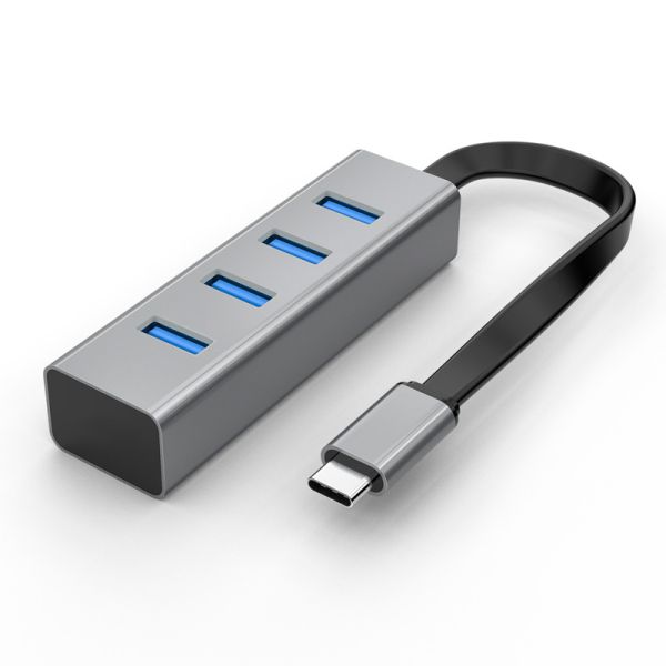Quality Flexible USB C Adapter 4Ports USB TYPE-A 3.0 HUB USB C To Multiple USB A Hub Manufacturer for sale