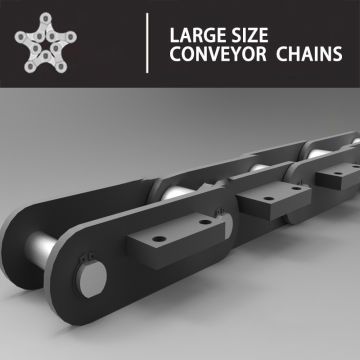 Quality 40Cr Welded Plate Bucket Elevator Conveyor Chain Pitch 80mm for sale