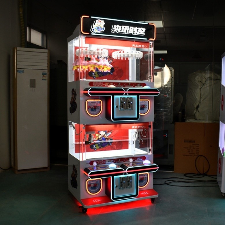 Quality 4 Players Claw Machine Coin Operated Toy Crane Machine Clip Machine for Indoor for sale