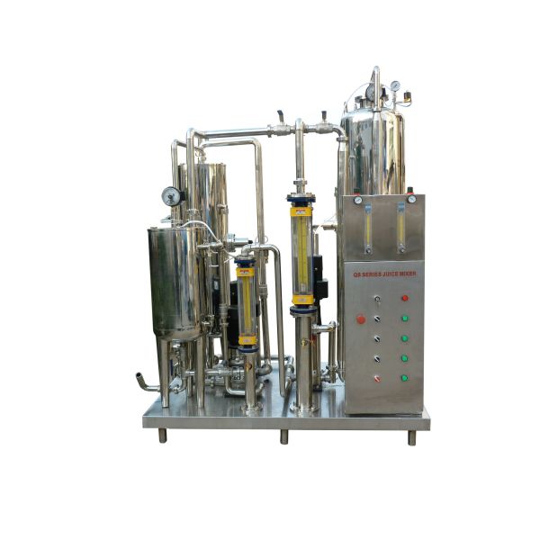 Quality 2000L/H Fully Automatic 3 Tank Carbonated Drinks Mixing Machine with 99.9% CO2 for sale