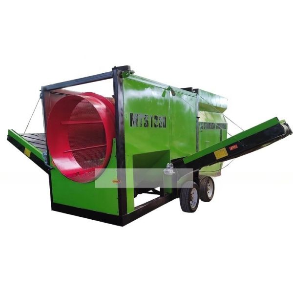 Quality Easy to Operate 15-90 Square Meter Automatic Trommel Screen Drum Sieve Separator for Farms for sale