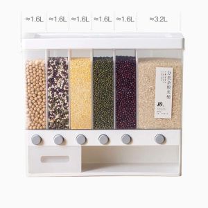 Quality Kitchen Wall Mount 12L Dry Food Dispenser For Cereal Rice for sale