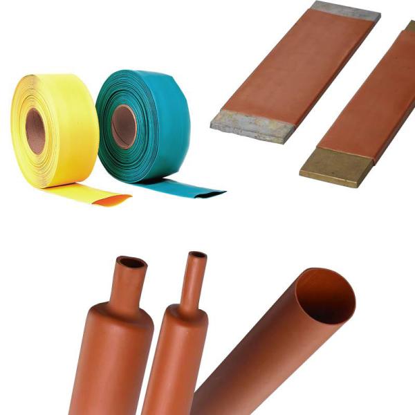 Quality Multiple Customized Insulating Heat Shrink Busbar Tube 40mm Flexible Polyolefin for sale
