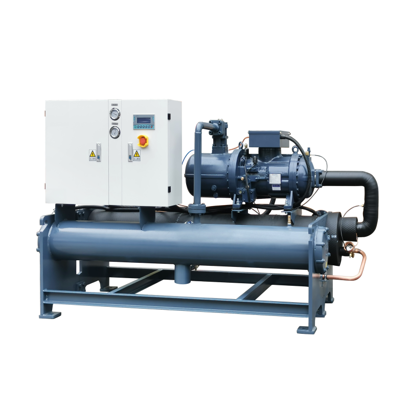 Quality 60HZ 100HP Water Cooled Screw Type Chiller designed for plastic  processing plants for sale