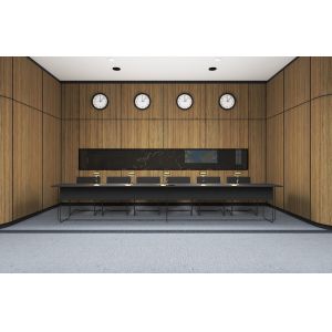 Quality Natural Oak Veneer Conference Hall 2/2/0.7mm Microperforated Wood Panels Wall for sale