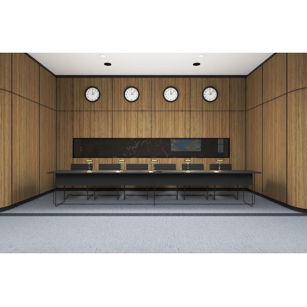 Quality Natural Oak Veneer Conference Hall 2/2/0.7mm Microperforated Wood Panels Wall Acoustic Board  for sale