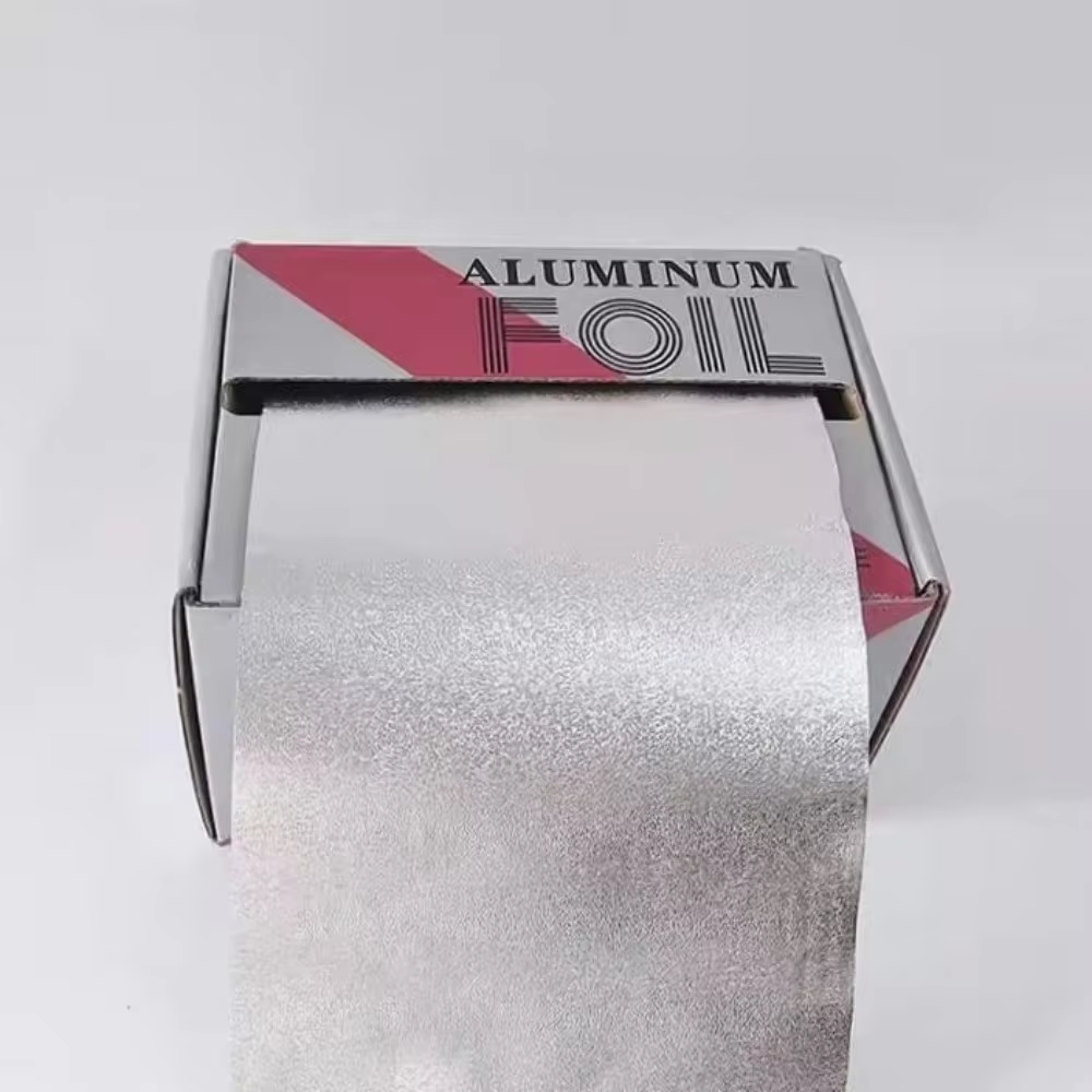 Quality Salon Hair Foil Roll 1235 8079 Perforated Easy Tear Precut 0.02mm Gold Color Custom Width for sale