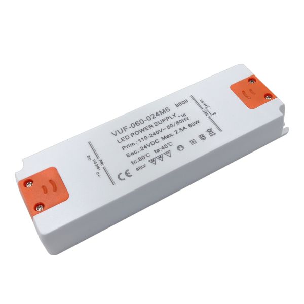 Quality Driverfix Waterproof 60W Ultra Thin LED Driver 24V AC Lighting Accessories for sale