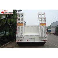 China High Point Load Low Flatbed Semi Trailer With Mechanical Suspension factory
