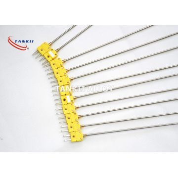 Quality SS304 Sheath Mgo Thermocouple Mineral Insulation With Male Connector for sale