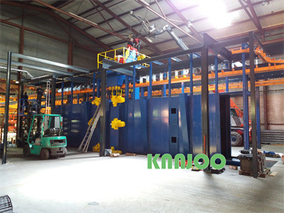 Quality Catenary Stepping Q48 Monorail Shot Blasting Machine For Casting Forging Parts for sale