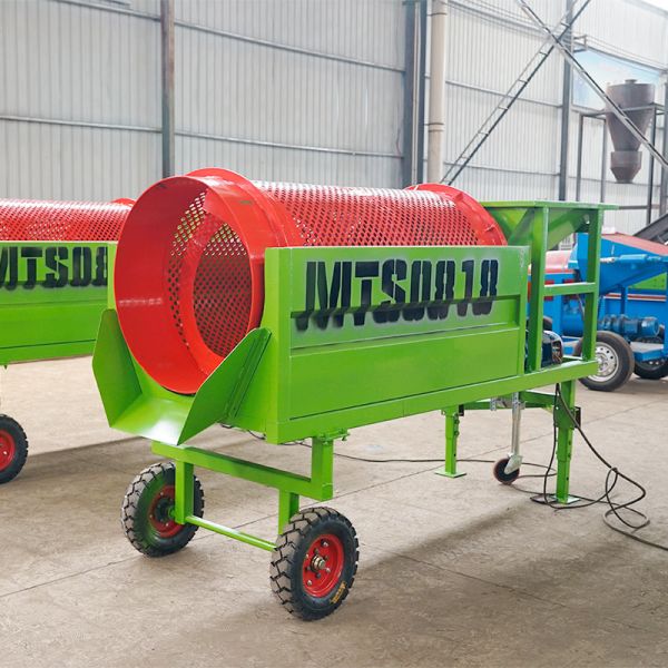 Quality Highly Portable Automatic Trommel Screen Drum Sieve Separator for Soil Topsoil for sale