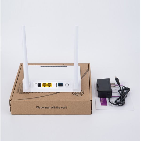 Quality Dual Band XPON ONU 1GE 1FE WIFI Plastic Casing ONU For FTTx Solutions for sale