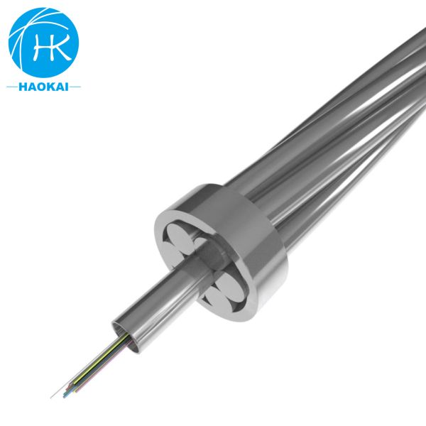 Quality Overhead Pipethrough OPGW Fiber Cable With Seal Stainless Steel Tube for sale