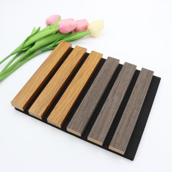 Quality Polyester Fiber Wpc Acoustic Wall Panels Ecofriendly Wood Veneer for sale