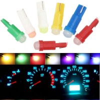 Quality 12v led indicator lights for cars T5 COB 1SMD 3D Red/Green/Yellow/Blue/White LED for sale