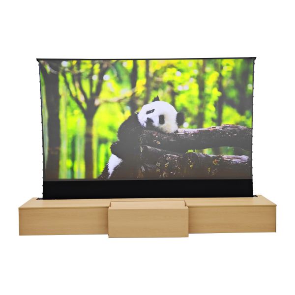 Quality Telescopic Laser TV Cabinet with Motorized Function and Solid Oak Finish for sale
