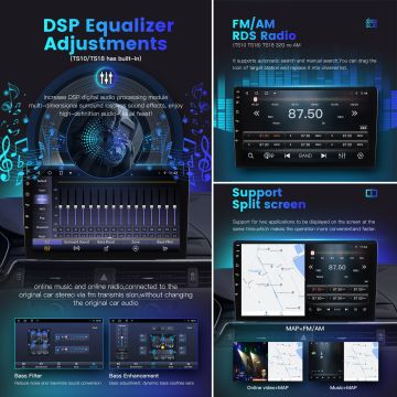 Quality Powerful 9 inch Android Car Radio with Touch Screen GPS Navigation and 4 64G for sale