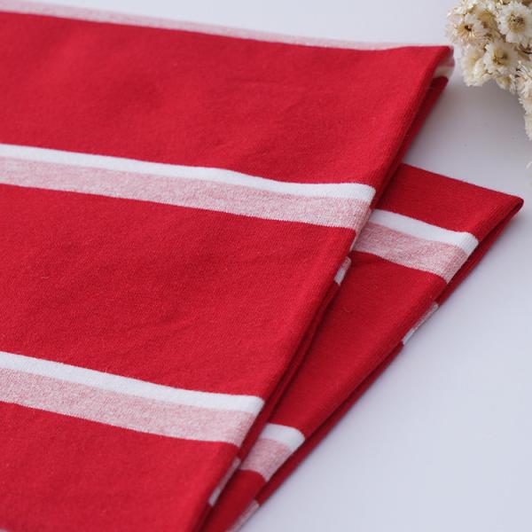 Quality Plain And Breathable Lycra Polo Shirt Cotton Fabric Striped Pattern for sale