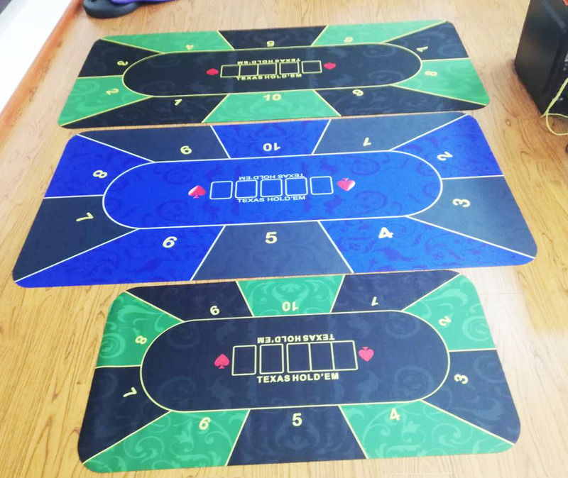 Minglu CPM-002 Professional Sure Sick Rubber  Poker Table mat Top Play Cards Gambling Poker mat